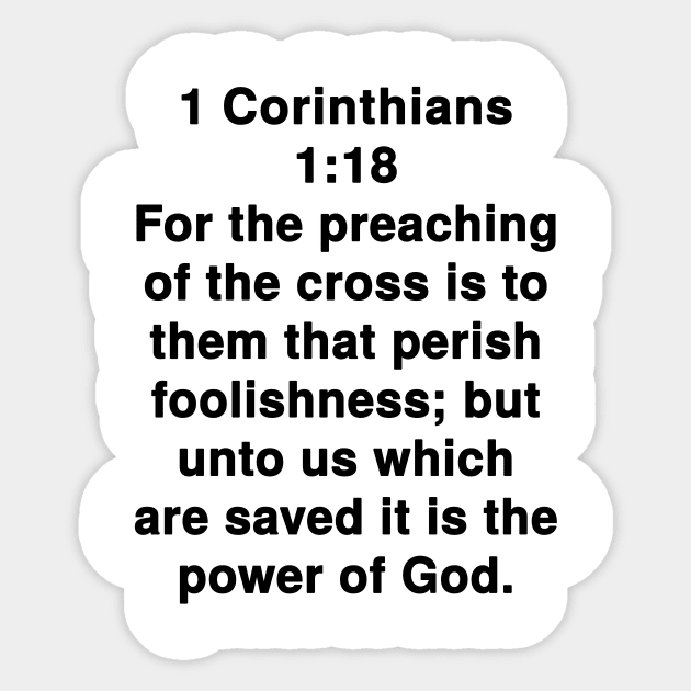 1 Corinthians 1 18 King James Version Kjv Bible Verse Typography 1